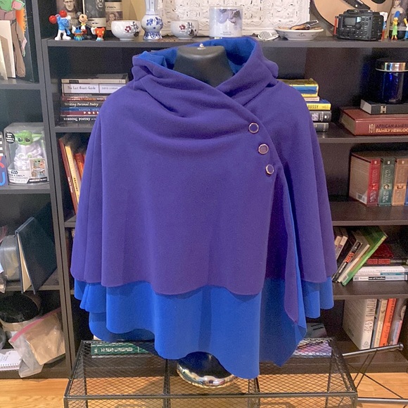 IMAN | Jackets & Coats | Iman Reversible Cape | Poshmark